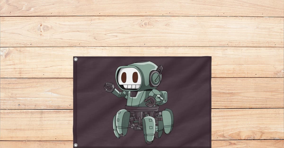 Skull Robotic Custom Flag Design - Viralstyle