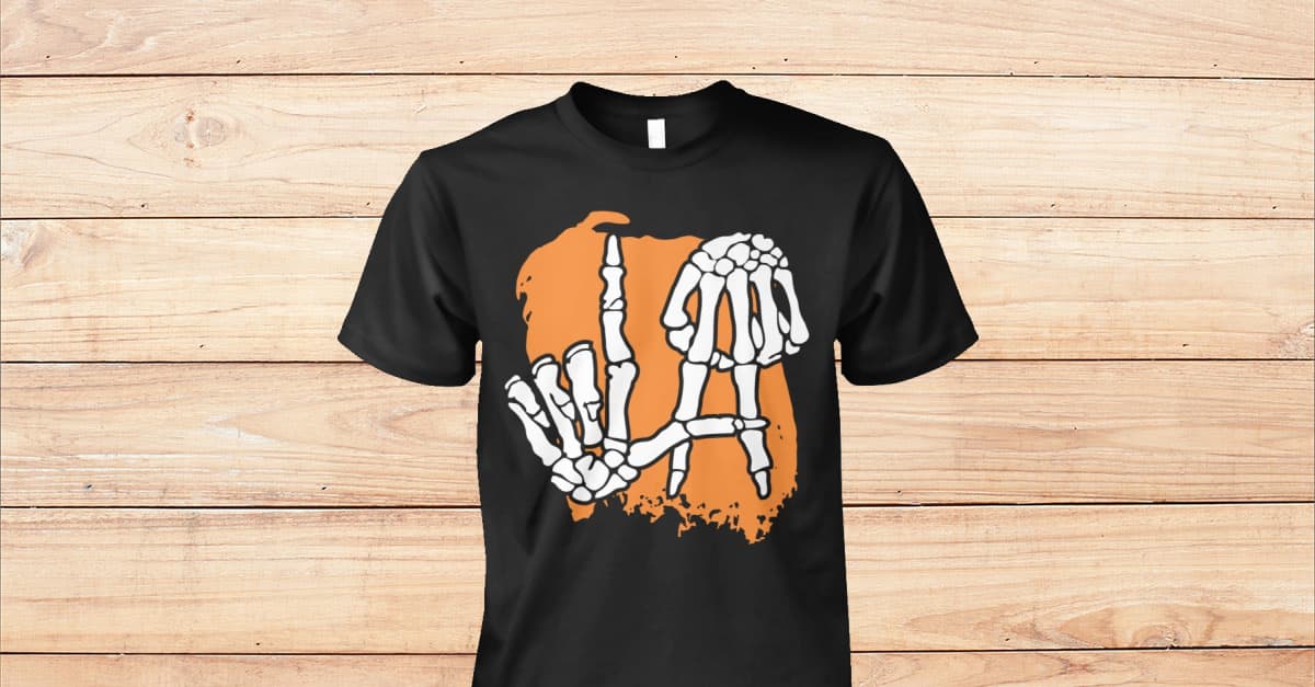 Shaka Skull Hand Sign - Viralstyle