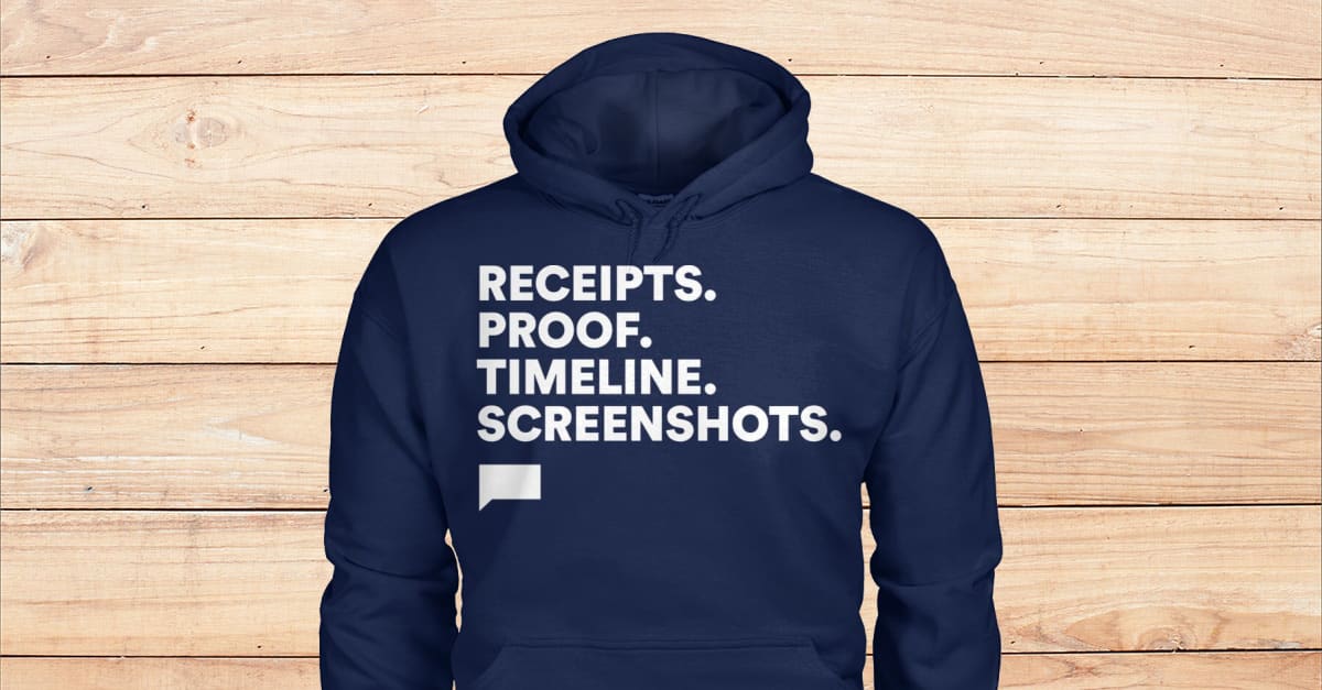 Receipts Proof Timeline Screenshots Shirt - Viralstyle