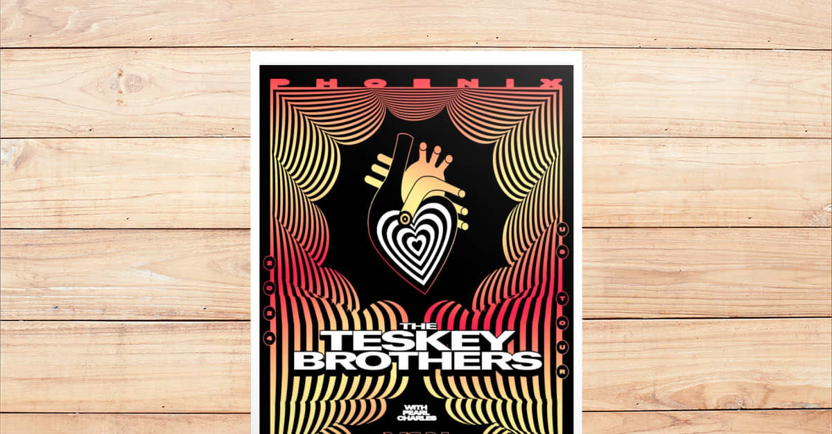 The Teskey Brothers Tour June 4 2024 The Van Buren Phoenix AZ Poster ...