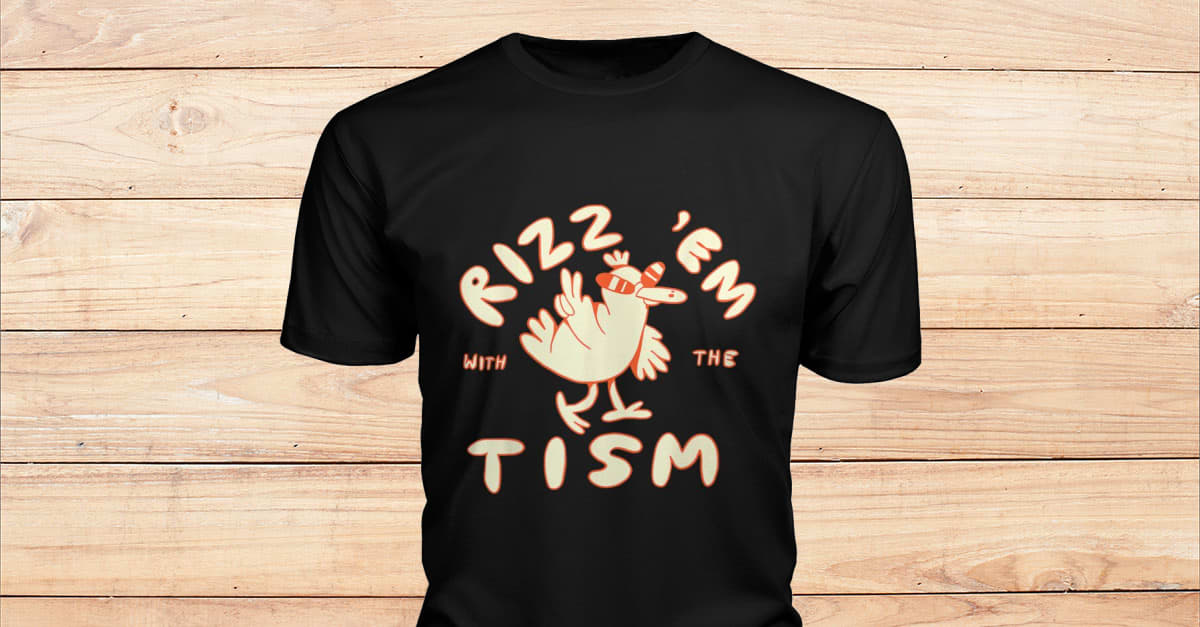 Rizz 'Em With The 'Tism Funny Thanksgiving Turkey T-Shirt - Viralstyle