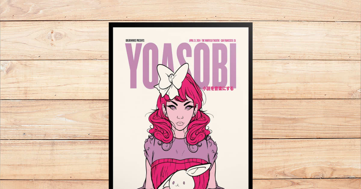 Yoasobi Warfield San Francisco CA April 21 2024 Poster - Viralstyle