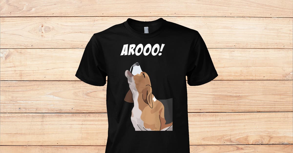 AROOO! BEAGLE SHIRT - Viralstyle