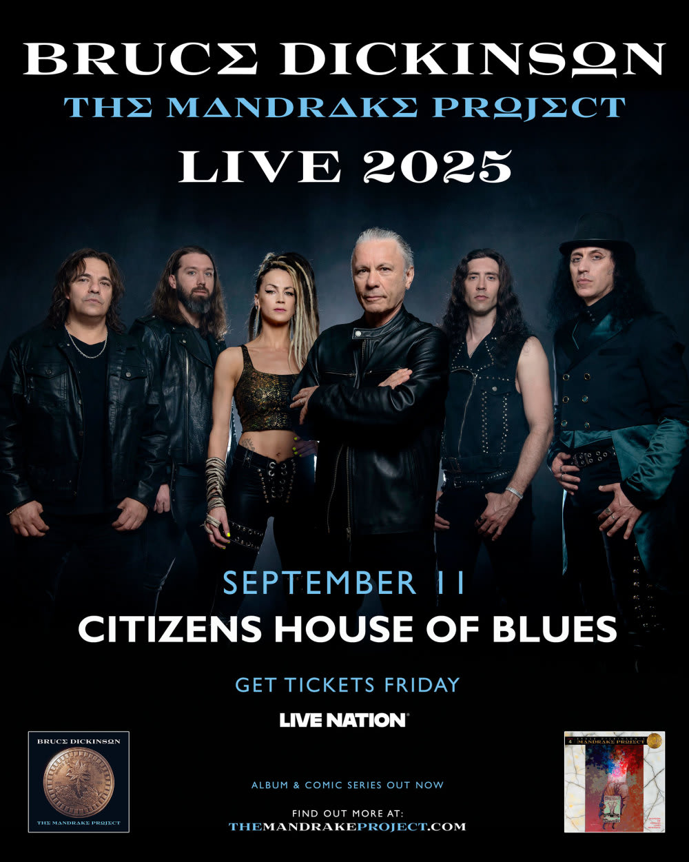 Bruce Dickinson Citizens House of Blues Boston September 11 Win a Pair ...