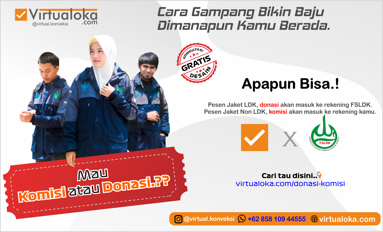 Page Virtualoka Buat Seragam Semudah Chatting