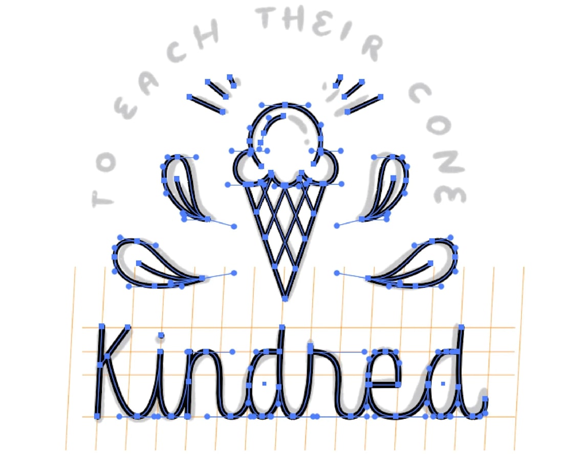 text logo design illustration