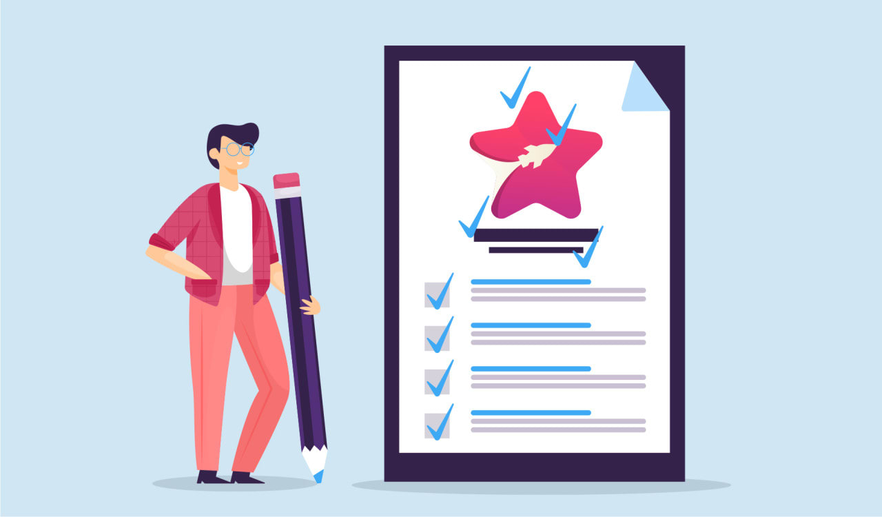 Logo checklist for each stage of the design process