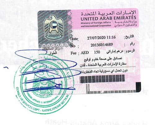 Attest a UK Document For The UAE