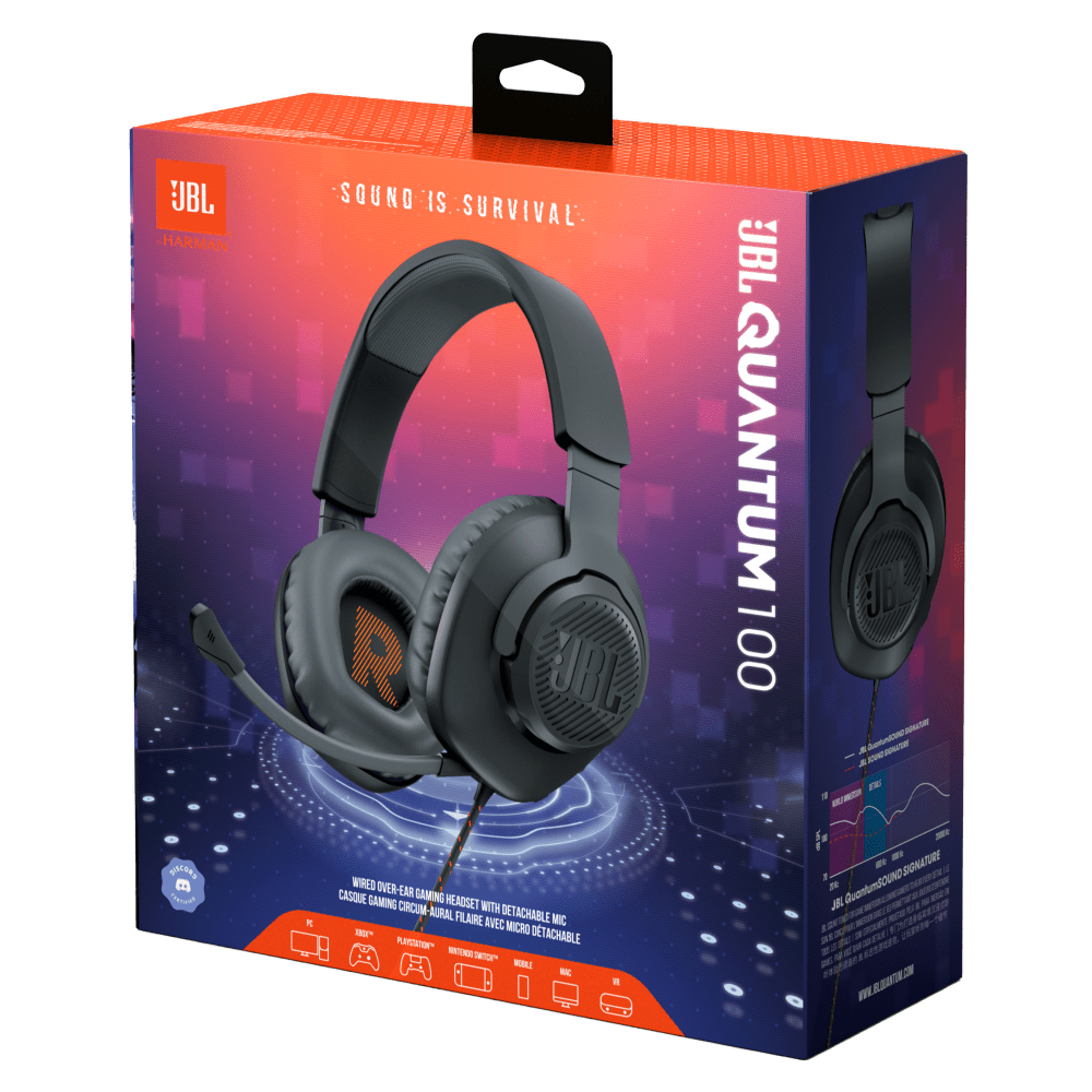 Wholesale Jbl - Quantum 100 Wired Over Ear Gaming Headset - Black | Jblquantum100blkam
