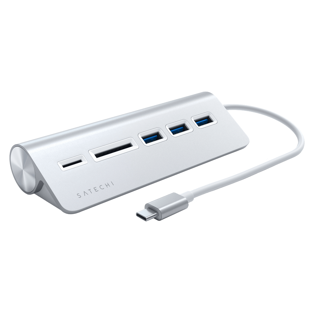 Wholesale Satechi - Usb C Aluminum Usb 3.0 Hub And Card Reader - Silver ...