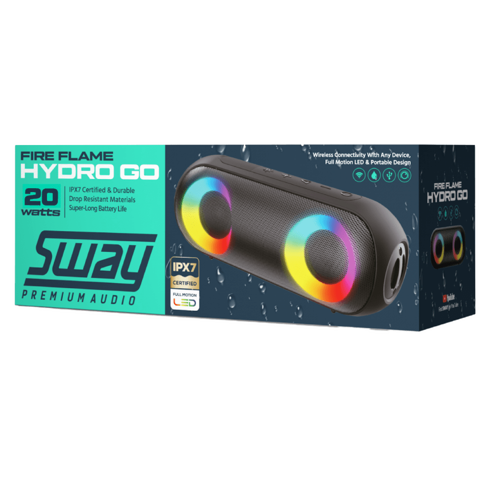 Wholesale Sway - Fire Flame Hydro Go Waterproof Bluetooth Speaker ...