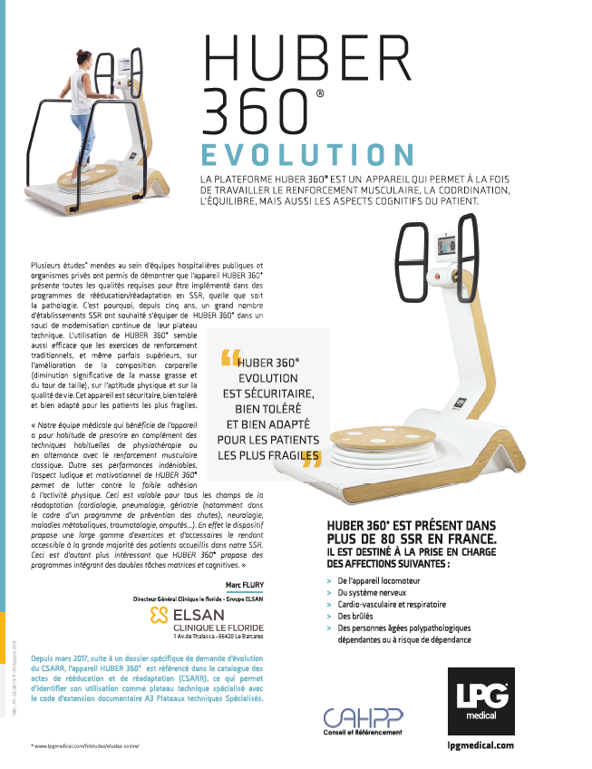 Huber 360 évolution à la clinique | Elsan