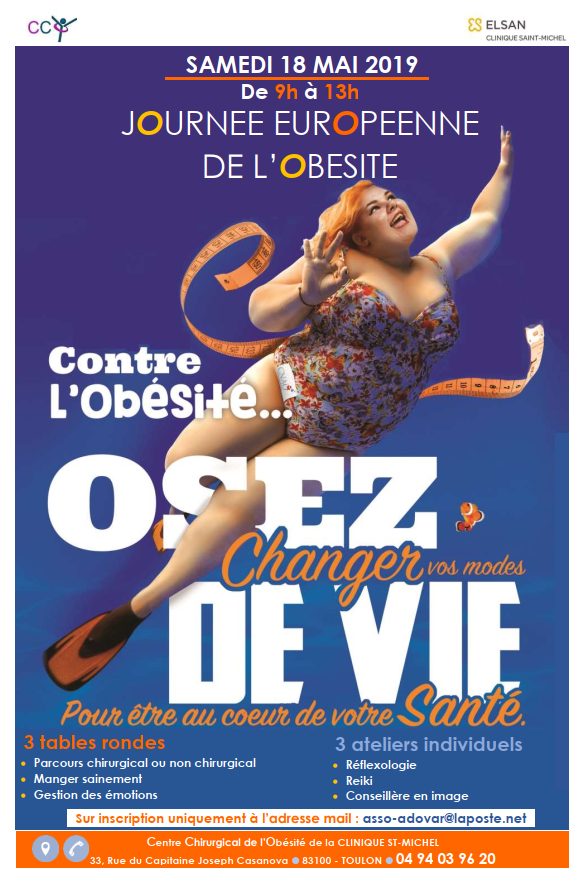 JOURNEE EUROPEENNE DE L'OBESITE AU CENTRE DE LA CLINIQUE ST-MICHEL | Elsan