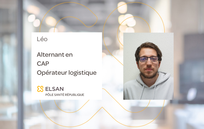 Léo, alternant en CAP Opérateur logistique | Elsan