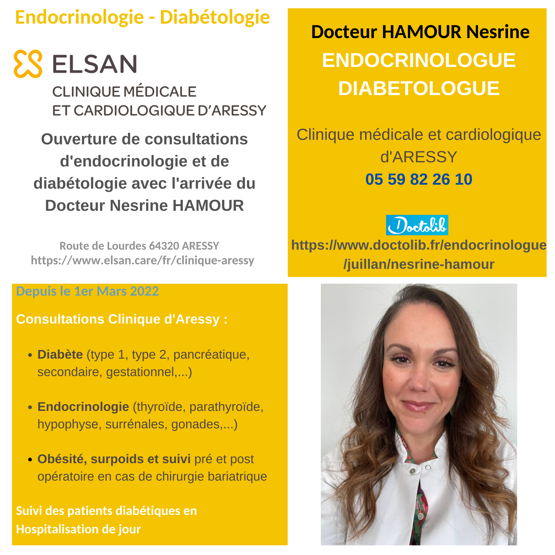 Consultations d’endocrinologie et de diabétologie Clinique d'Aressy à ...