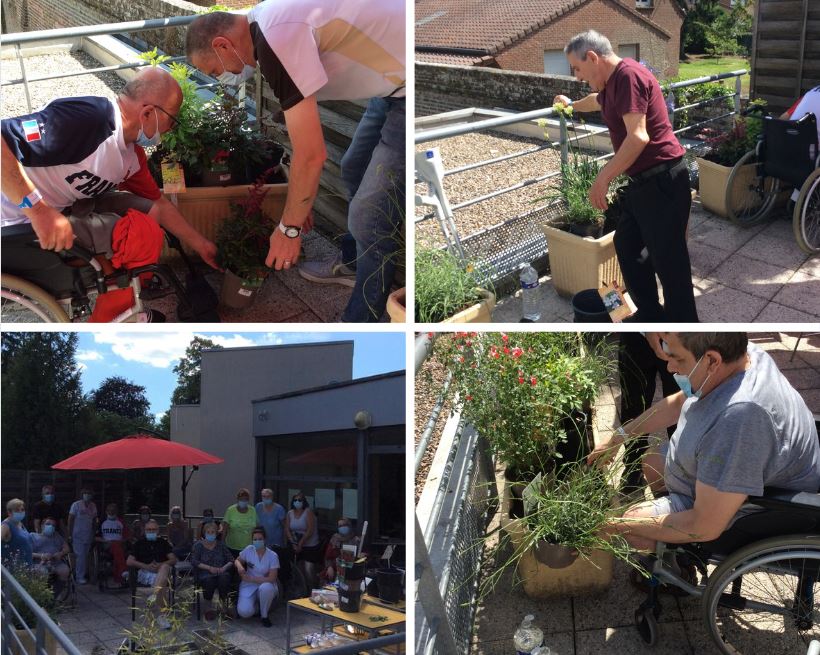 Animation jardinage et création d'une terrasse pour les patients du ...