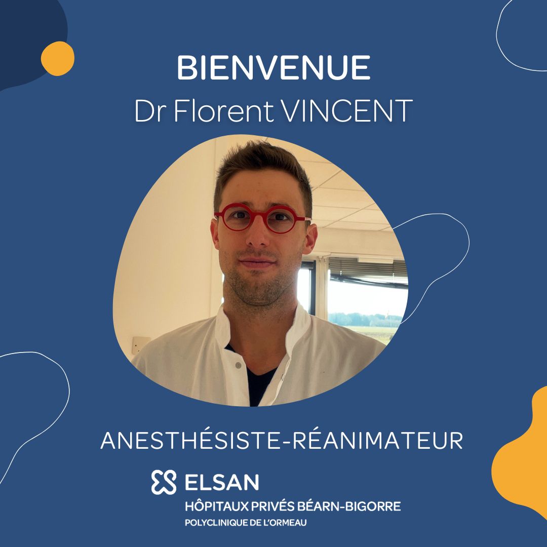 Bienvenue au Dr VINCENT, nouvel anesthésiste-réanimateur | Elsan