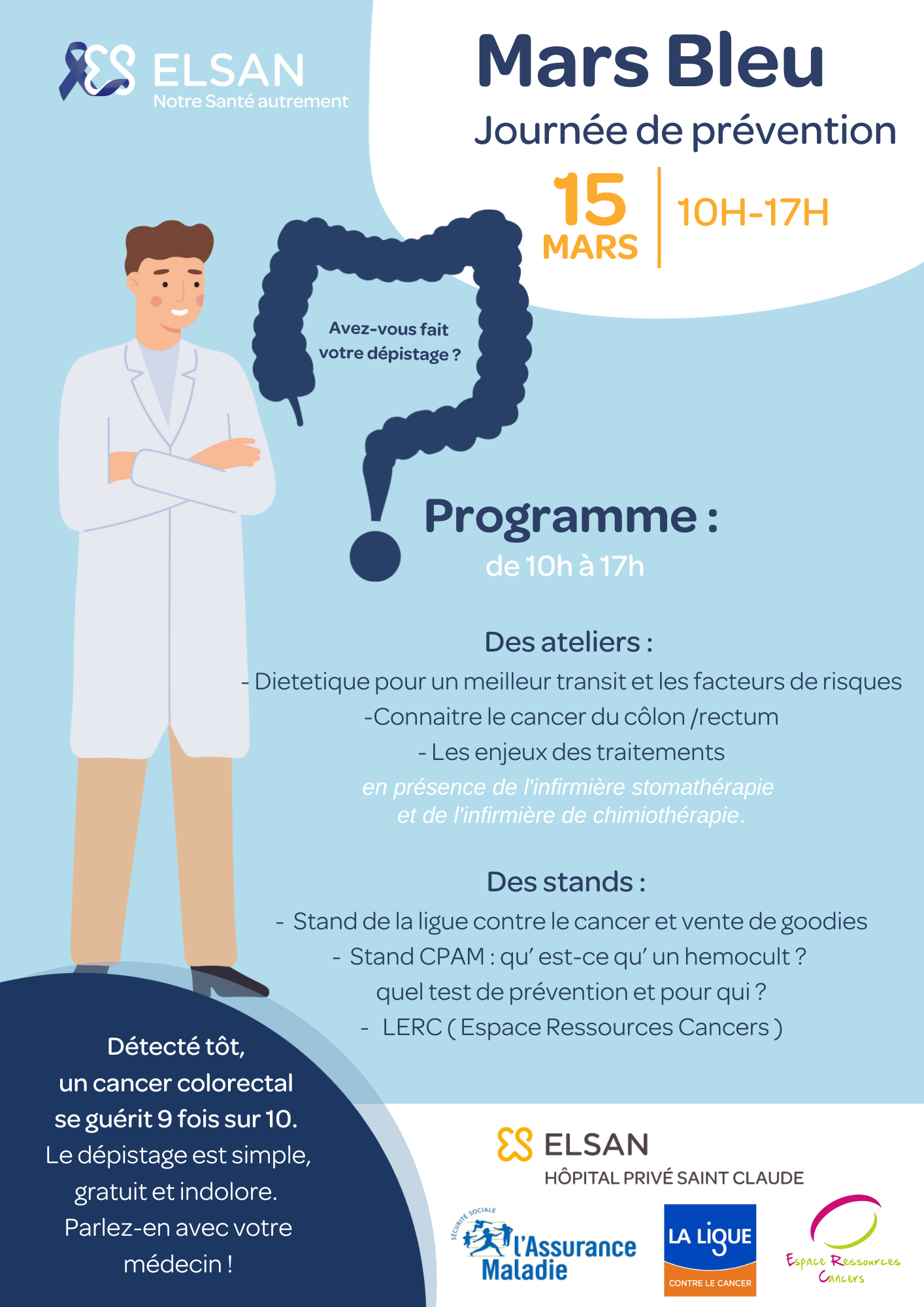 L'Hôpital Privé Saint Claude se mobilise pour Mars Bleu avec une ...