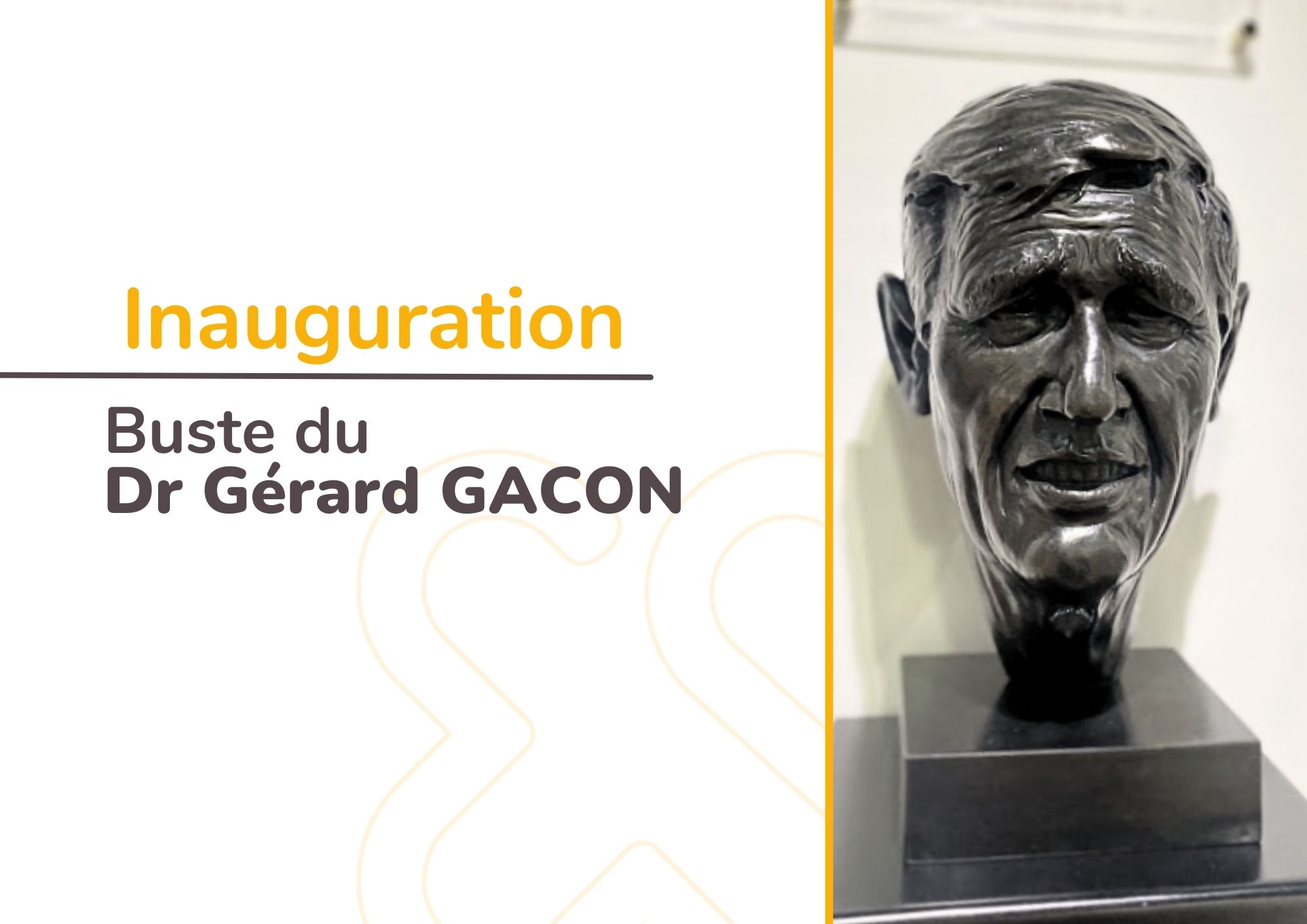 Inauguration | Buste Dr Gacon | Clinique du Parc Lyon