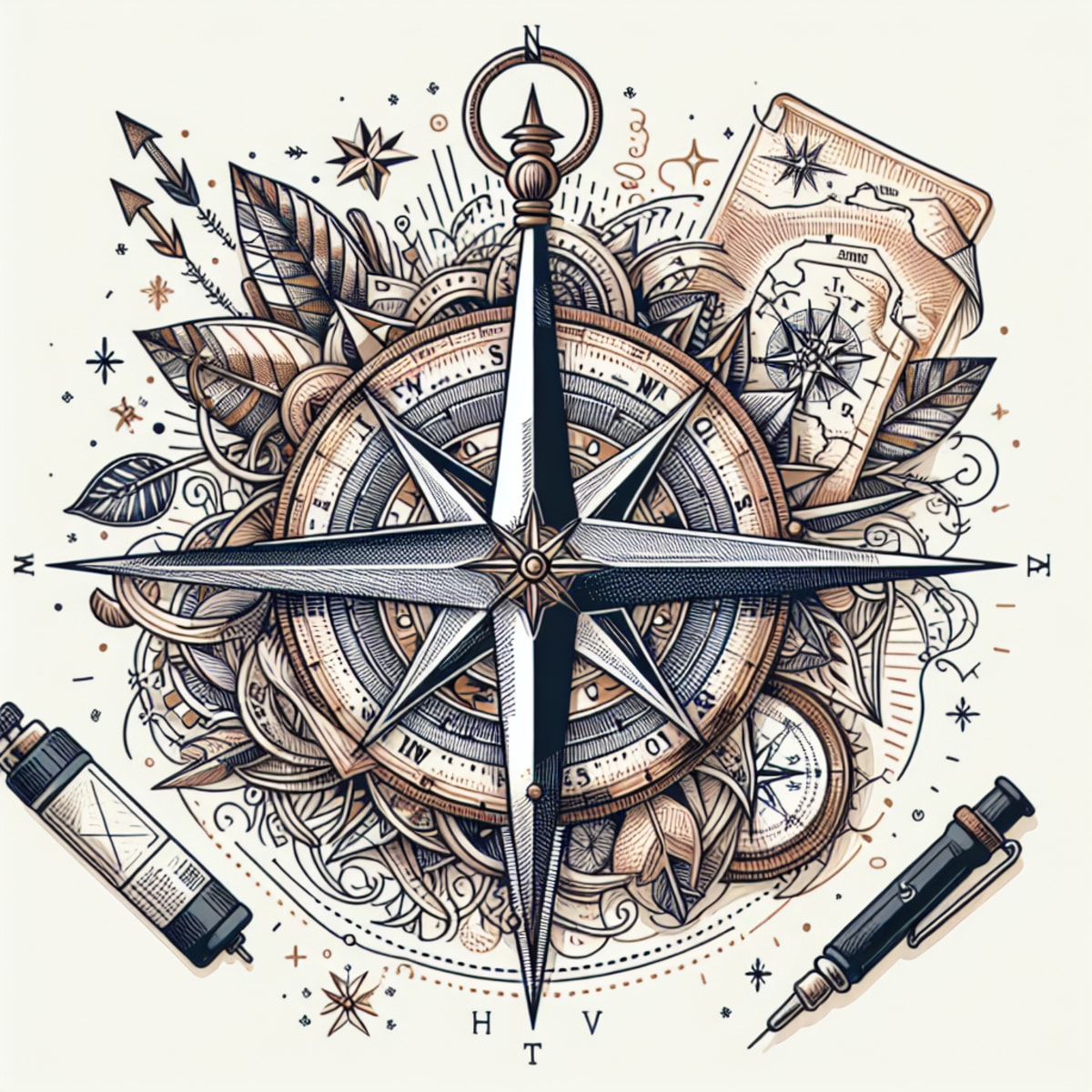 Nautical Compass Tattoo Meaning