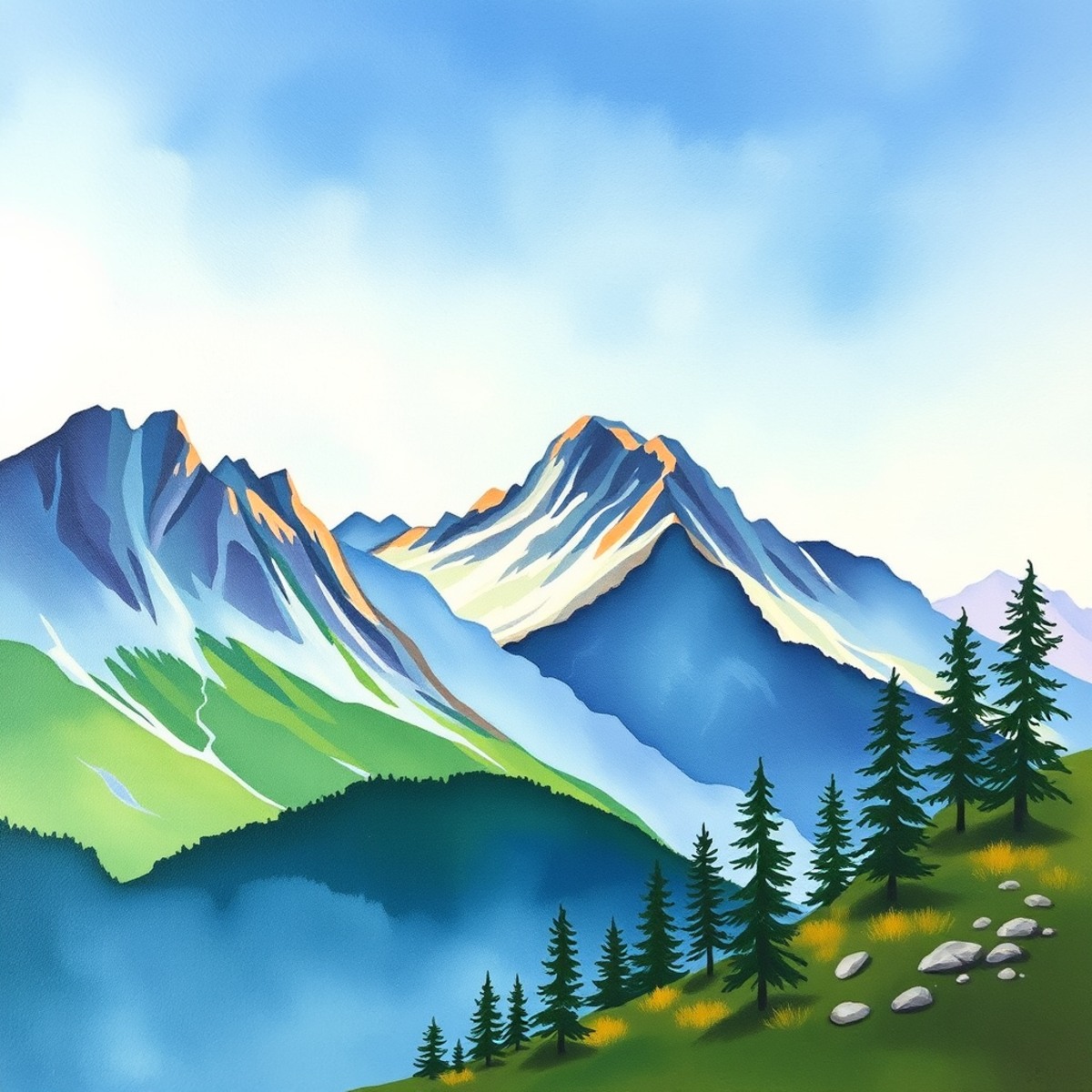 Best Simple Landscape Painting Ideas | Vondy