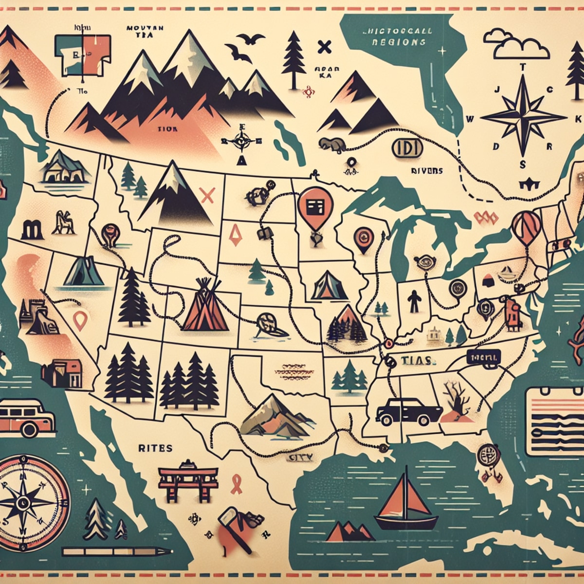 Best National Park Map Illustration Generator | Vondy