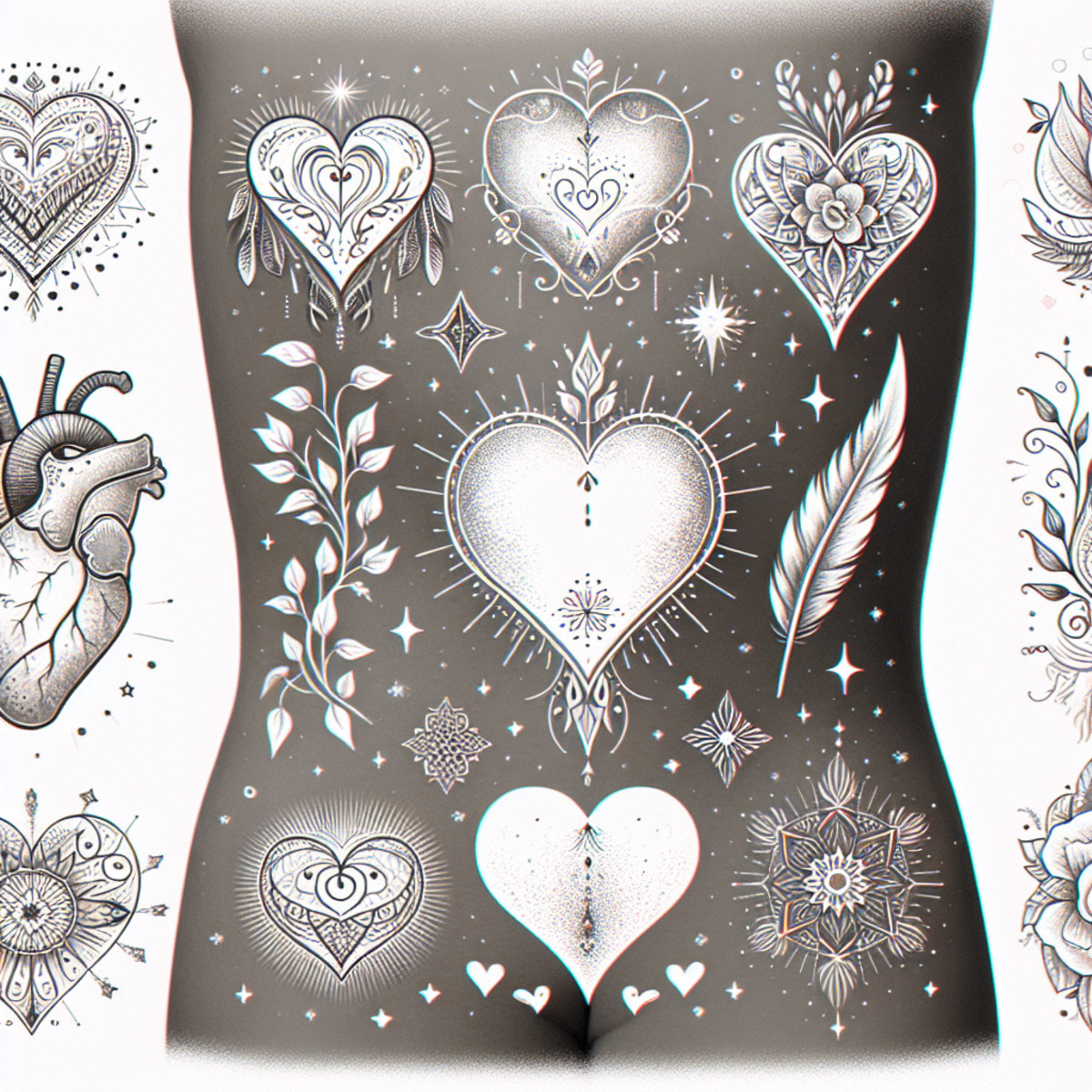 Best Neo-Japanese Heart Tattoo Generator | Vondy
