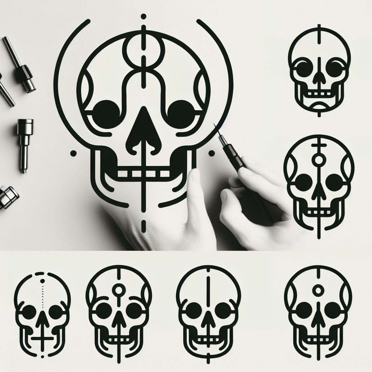 Best American Traditional Skull Tattoo Generator | Vondy