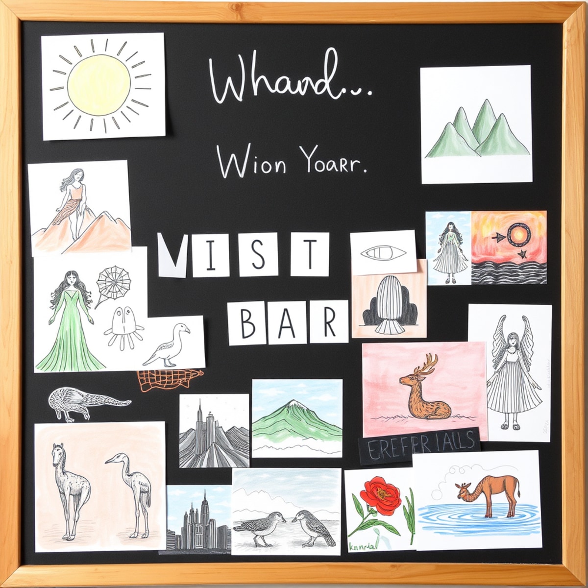 Best Vision Board Ideas Drawing | Vondy