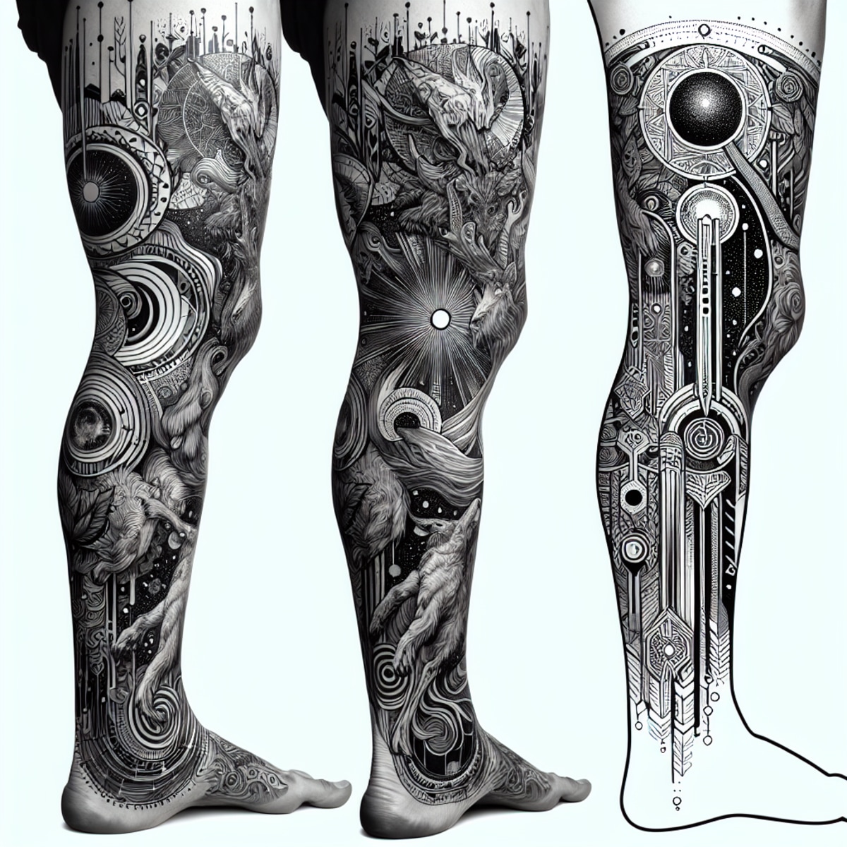 Best Leg Sleeve Tattoo Ideas Men | Vondy