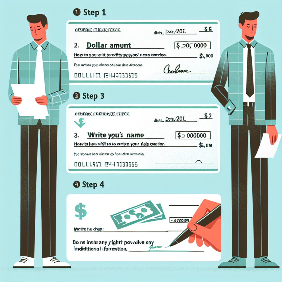 How To Write A Check For $30 | Vondy