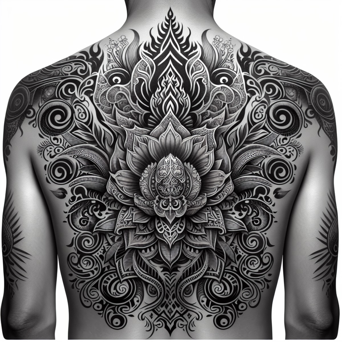 Best Portrait Back Tattoo Generator | Vondy