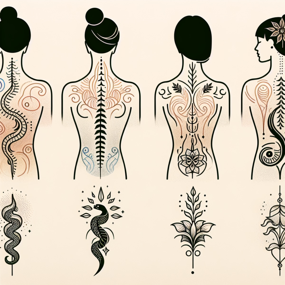 Best Spine Tattoo Ideas Women | Vondy