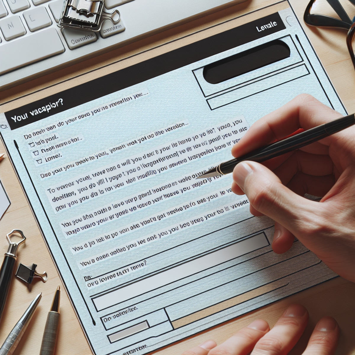 Best Holiday Request Email Template | Vondy