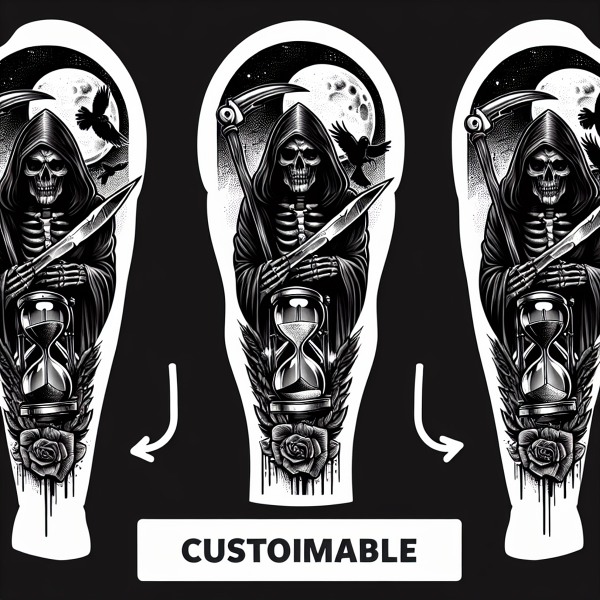 Best Grim Reaper Sleeve Tattoo Ideas | Vondy