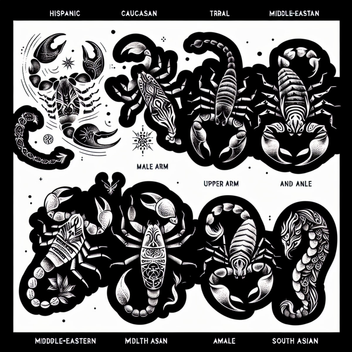 Best Black And Grey Scorpion Tattoo Generator | Vondy