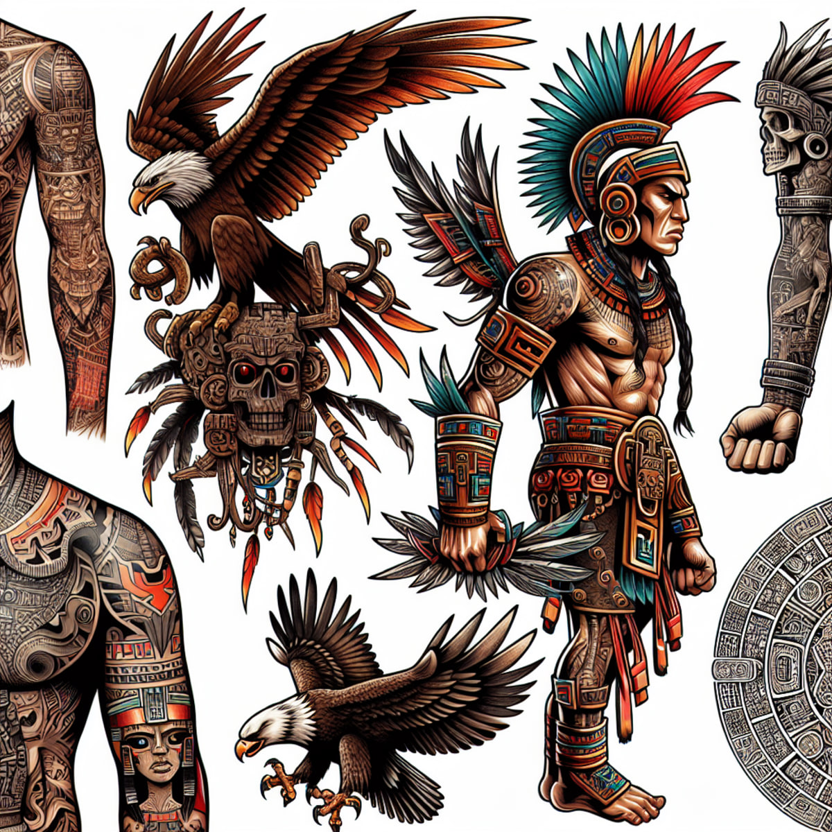 Best Aztec Sleeve Tattoo Ideas | Vondy