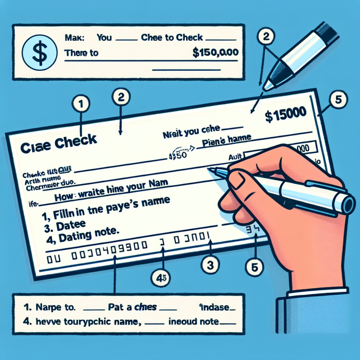 How To Write 90 On A Check | Vondy