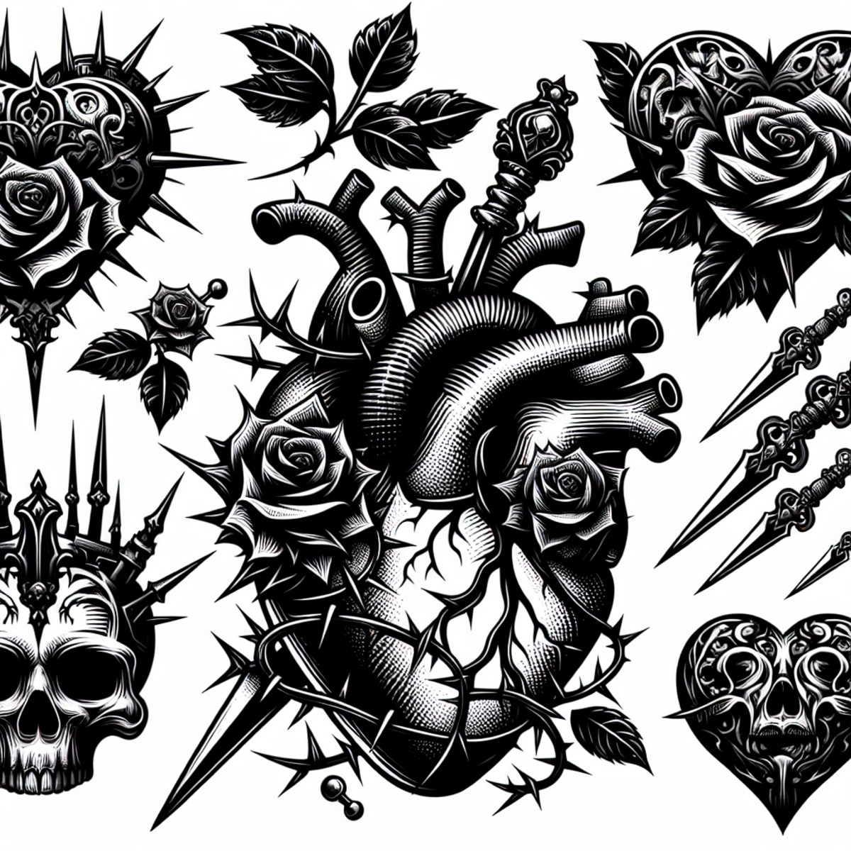 Best Script Rose Tattoo Generator | Vondy