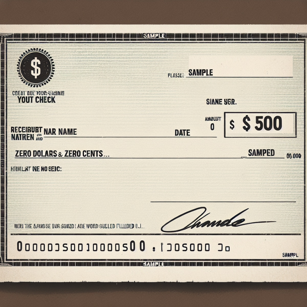 How To Write A Check For 400 Dollars | Vondy