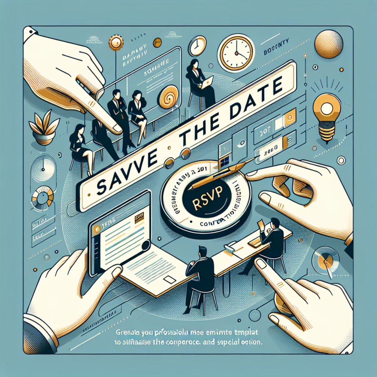 Best Professional Save The Date Email Template | Vondy