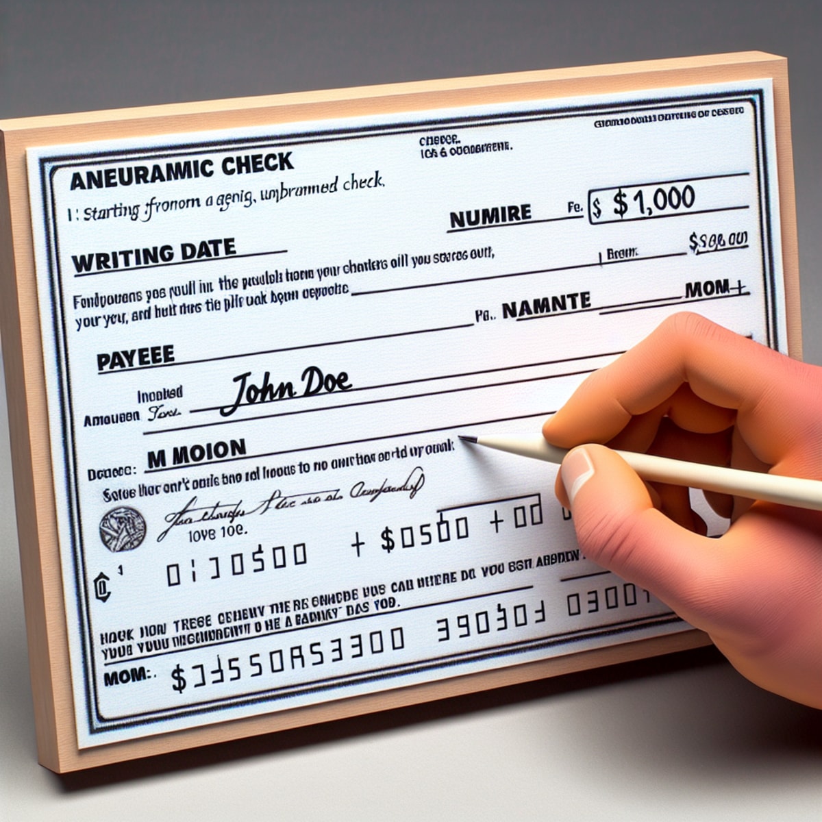 How To Write A Check For $30 | Vondy