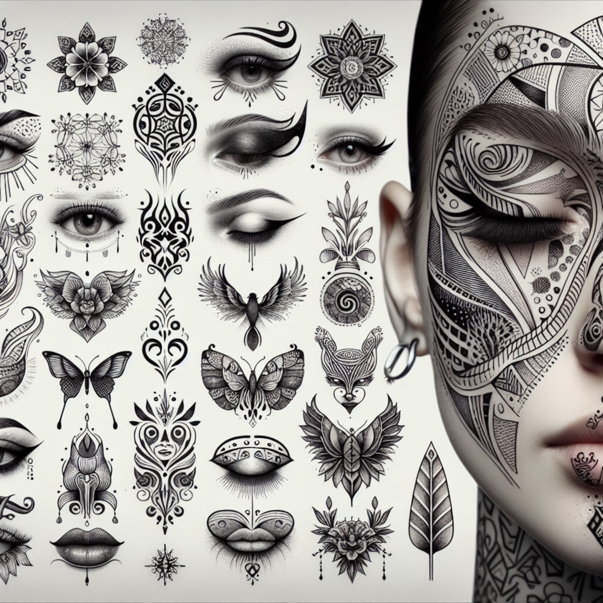 Best Simple Face Tattoo Ideas | Vondy