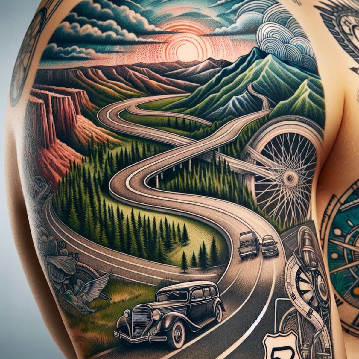 Best Open Road Tattoo Ideas | Vondy