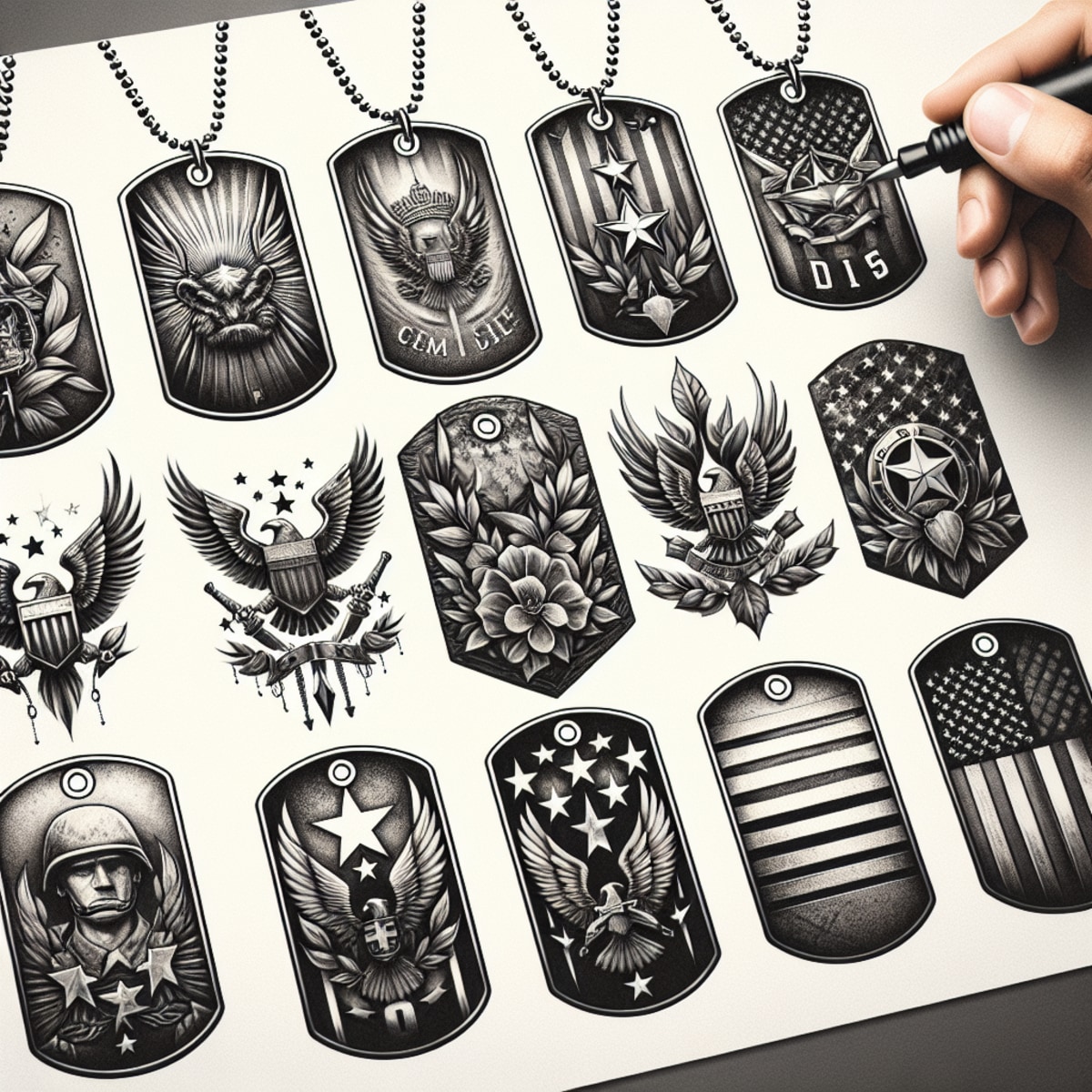 Best Military Dog Tag Tattoo Ideas | Vondy