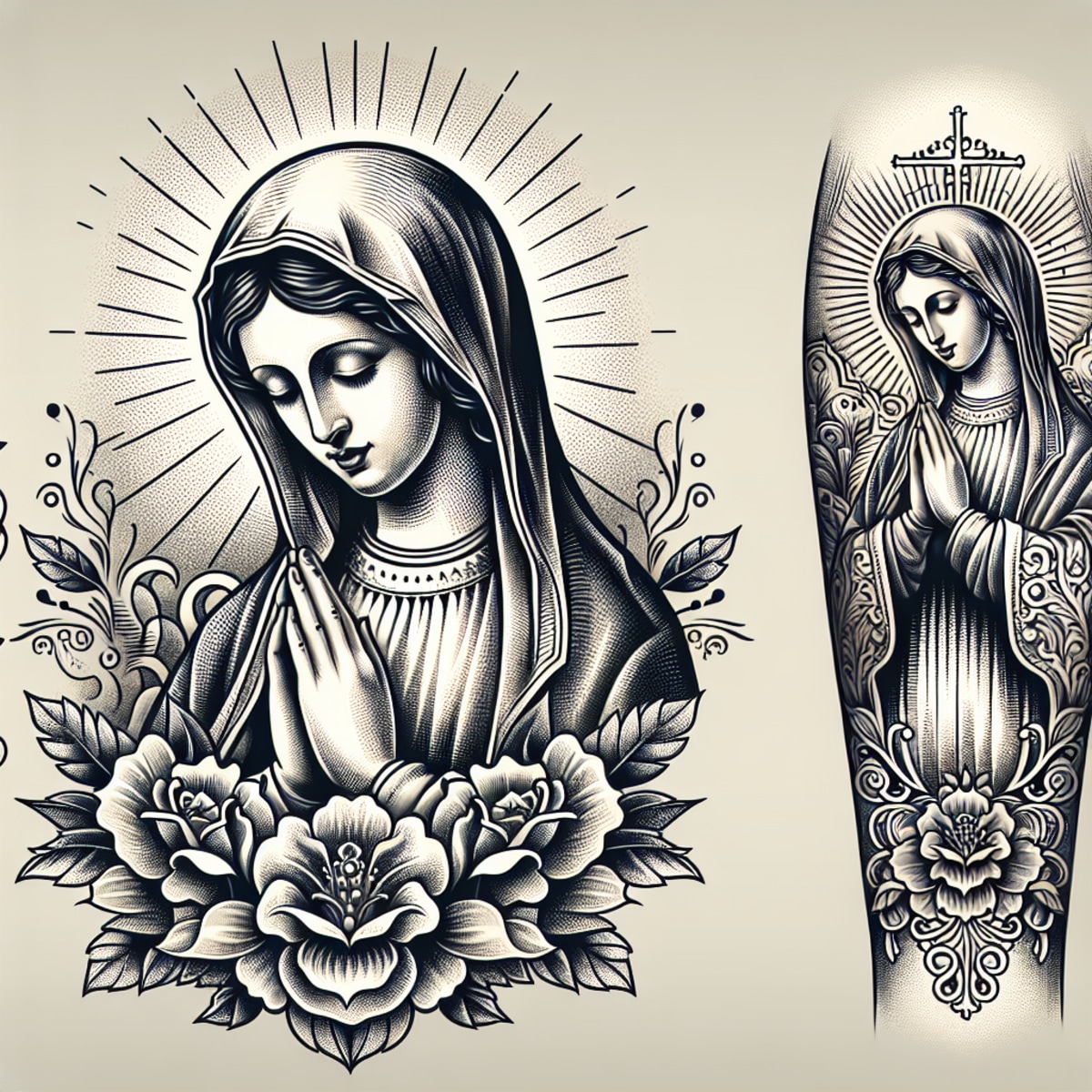 Virgin Mary Skeleton Tattoos 17 Best images about Tattoos on Pinterest ...