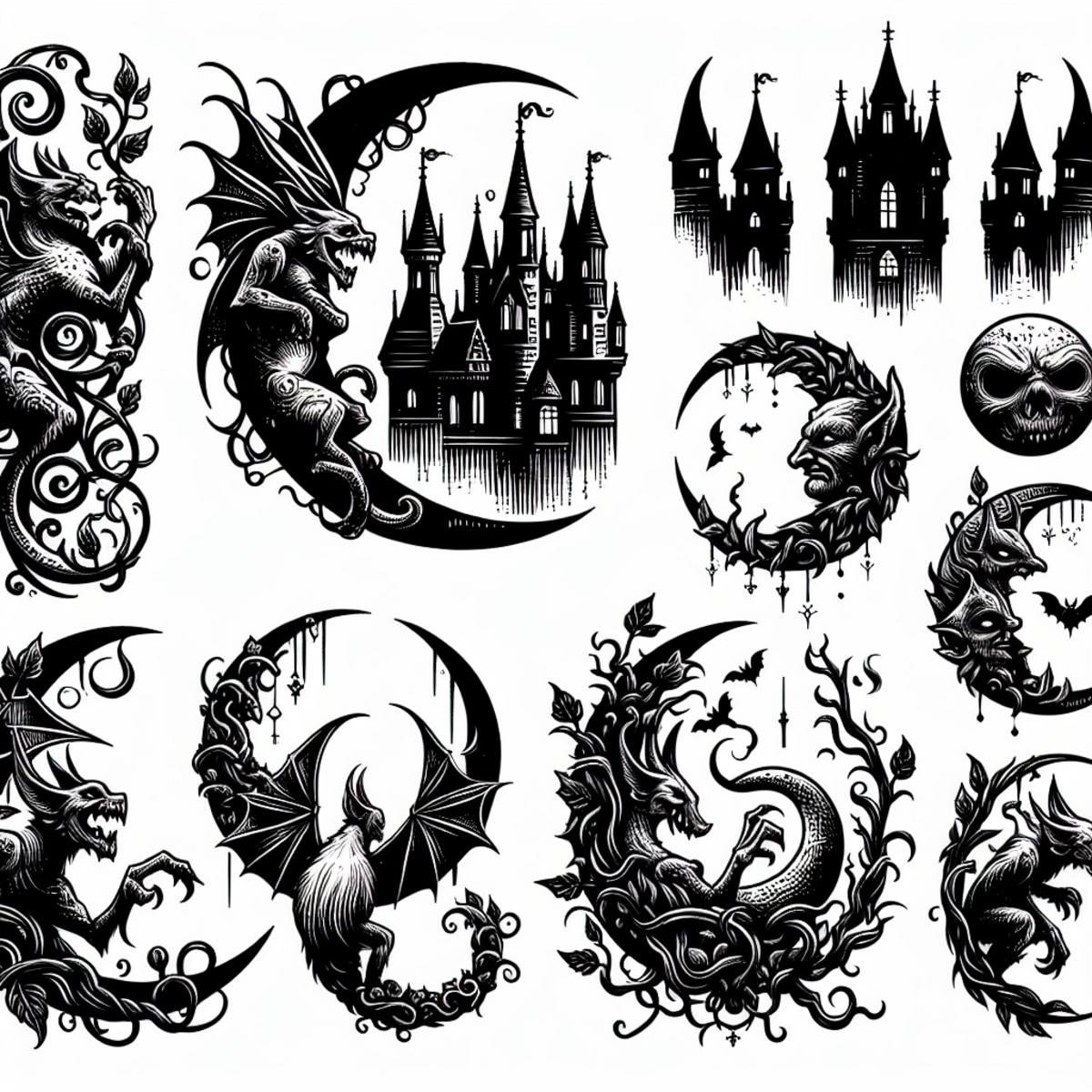 Best Gothic Compass Tattoo Generator | Vondy