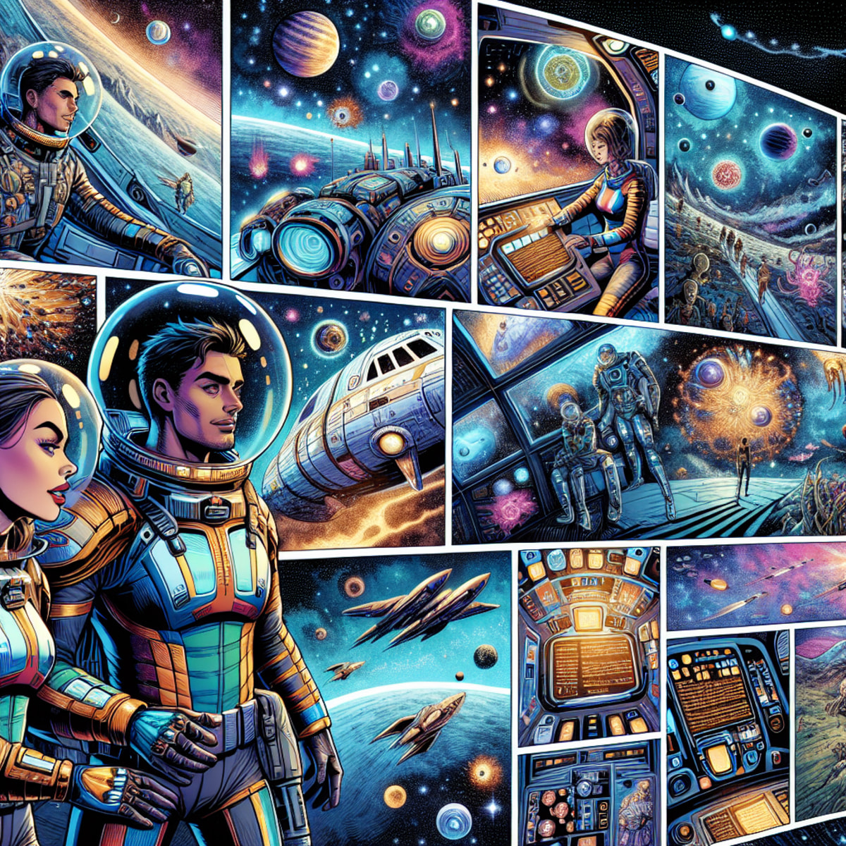 Best Cartoon Sci Fi Scene Generator | Vondy