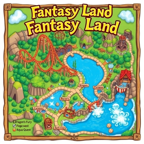 Best Theme Park Map Illustration Generator | Vondy Best Theme Park Map Illustration Generator | Vondy