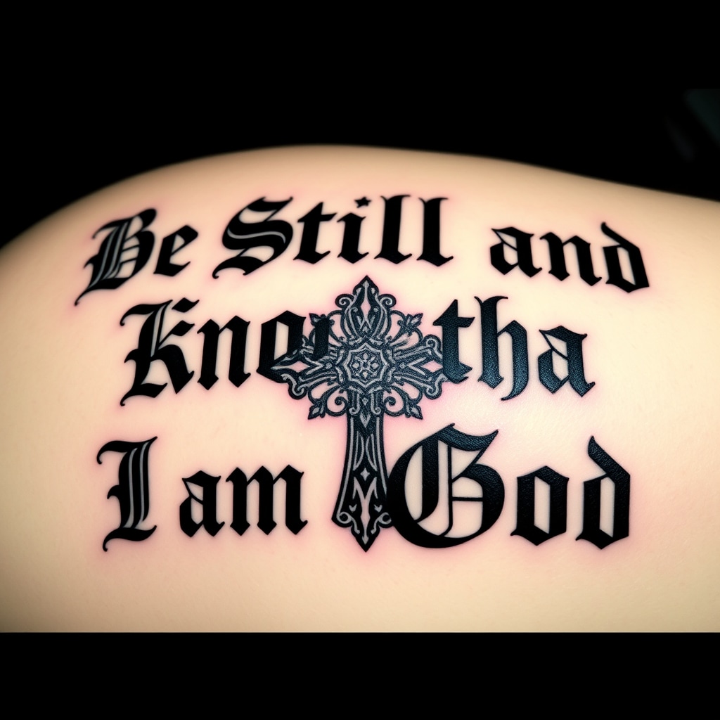 Best Be Still And Know Tattoo Ideas | Vondy